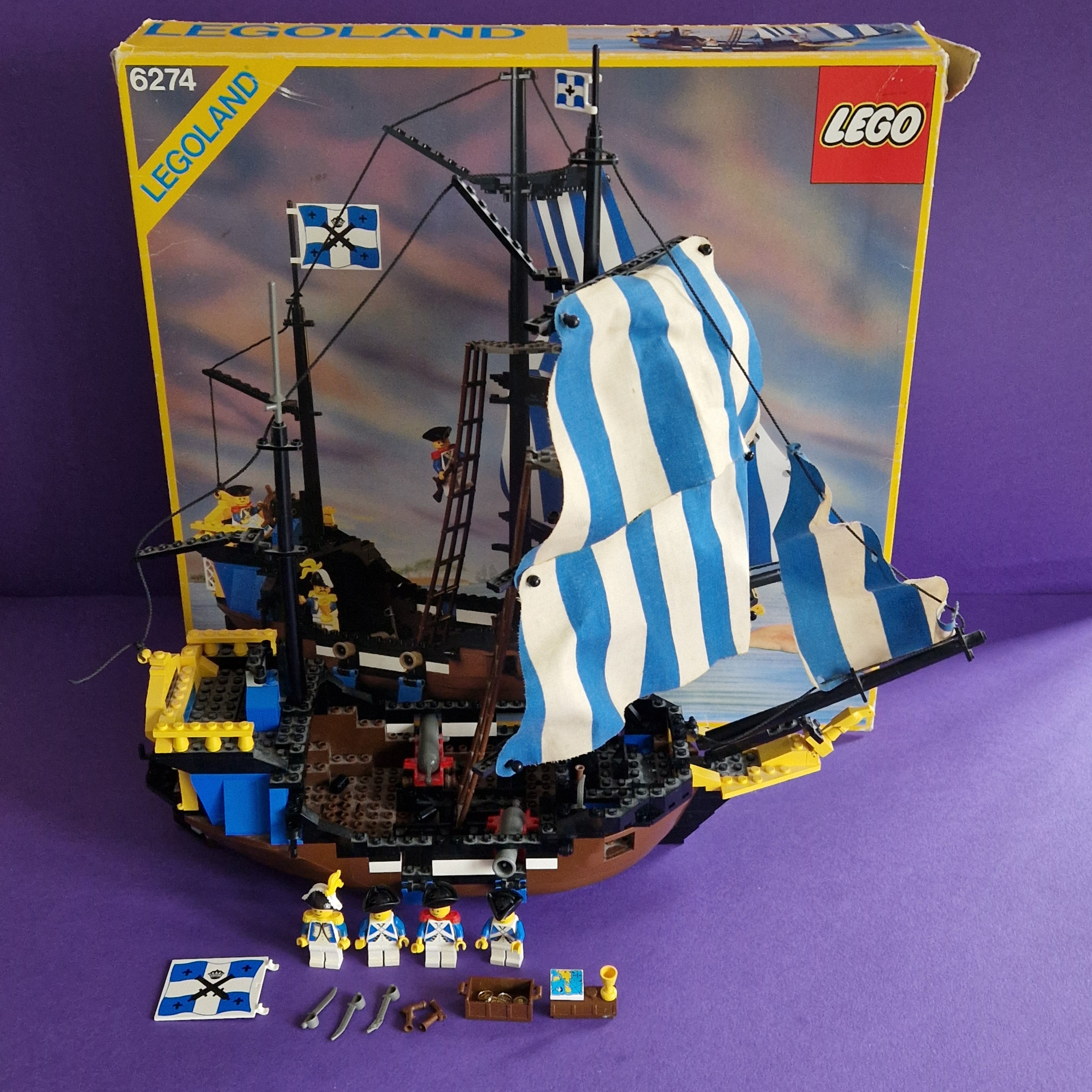 LEGO ☆ 6274 CARRIBBEAN CLIPPER Pirate Ship Mini Figure ☆ Vintage 80s B ...