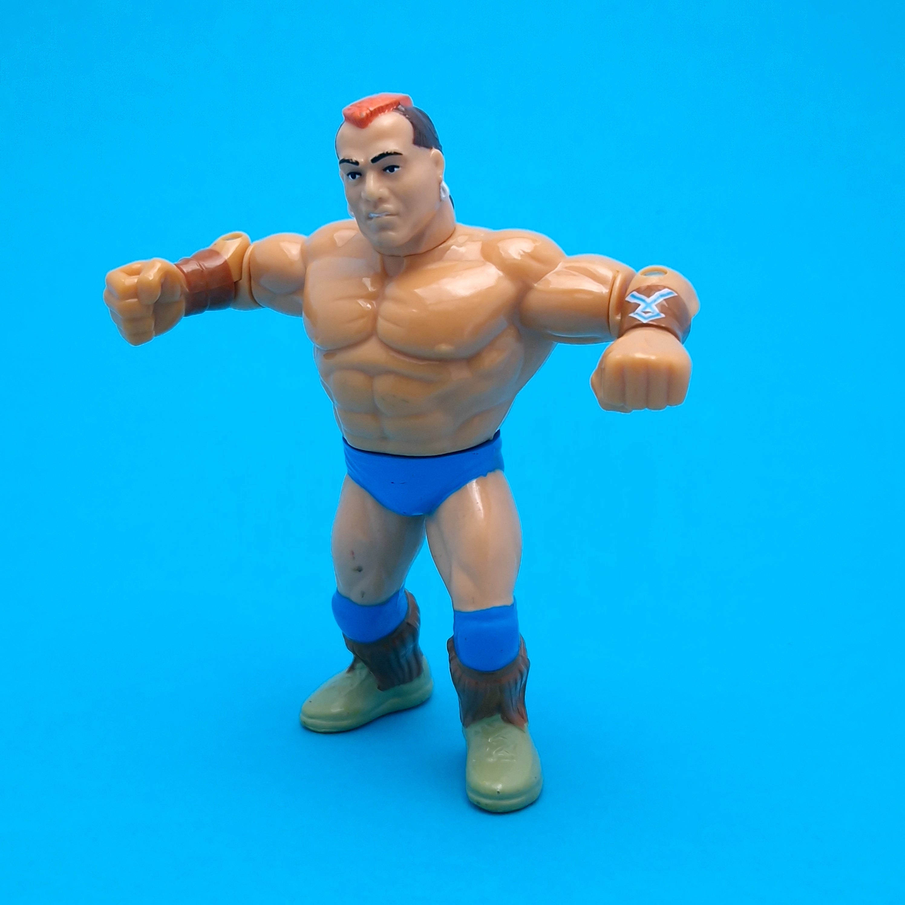 WWF HASBRO TATANKA Vintage Wrestling Figure Original 90s Series 6