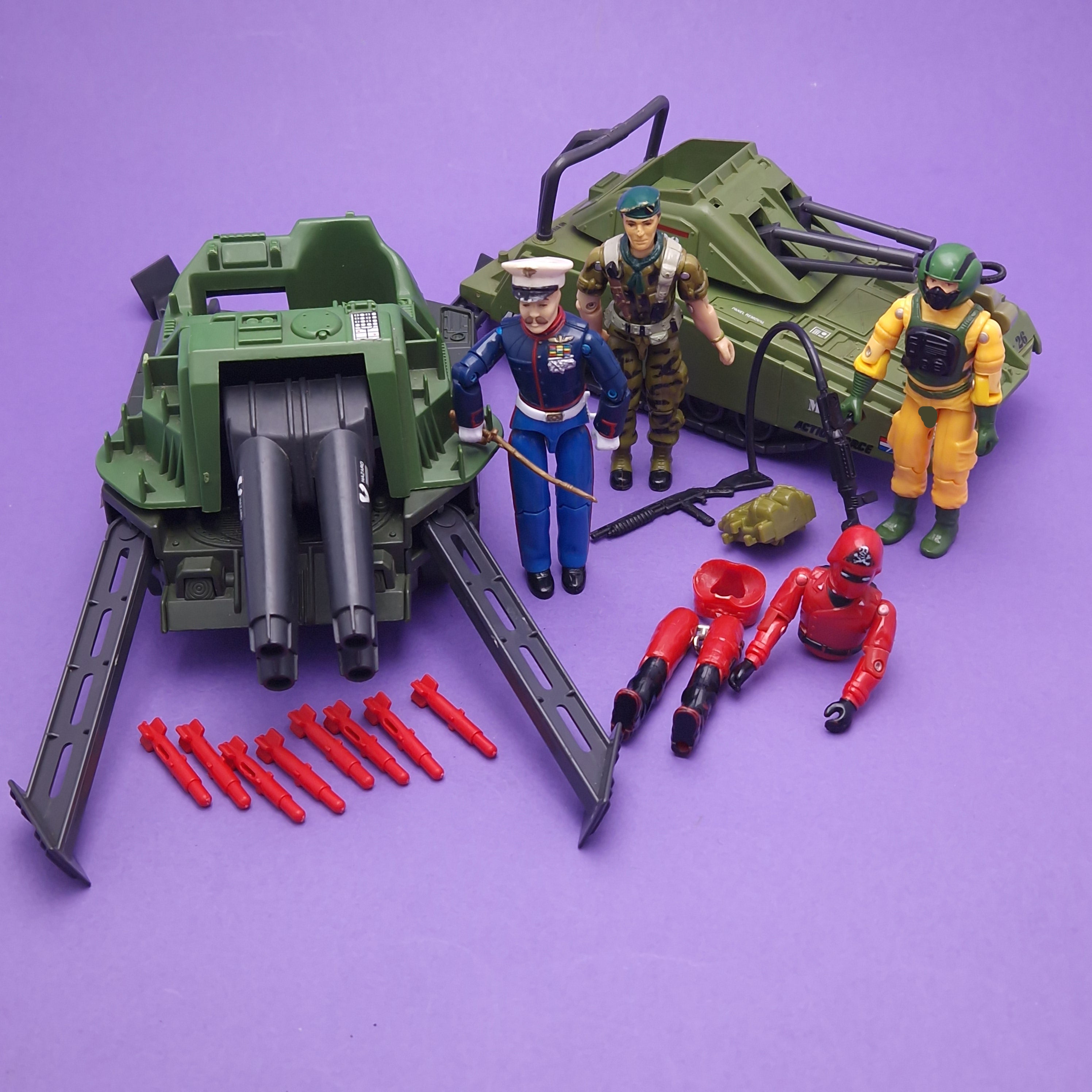 GI JOE ☆ JOBLOT Bundle RED LASER GUNG HO FALCON AIRTIGHT Armadillo Sla ...
