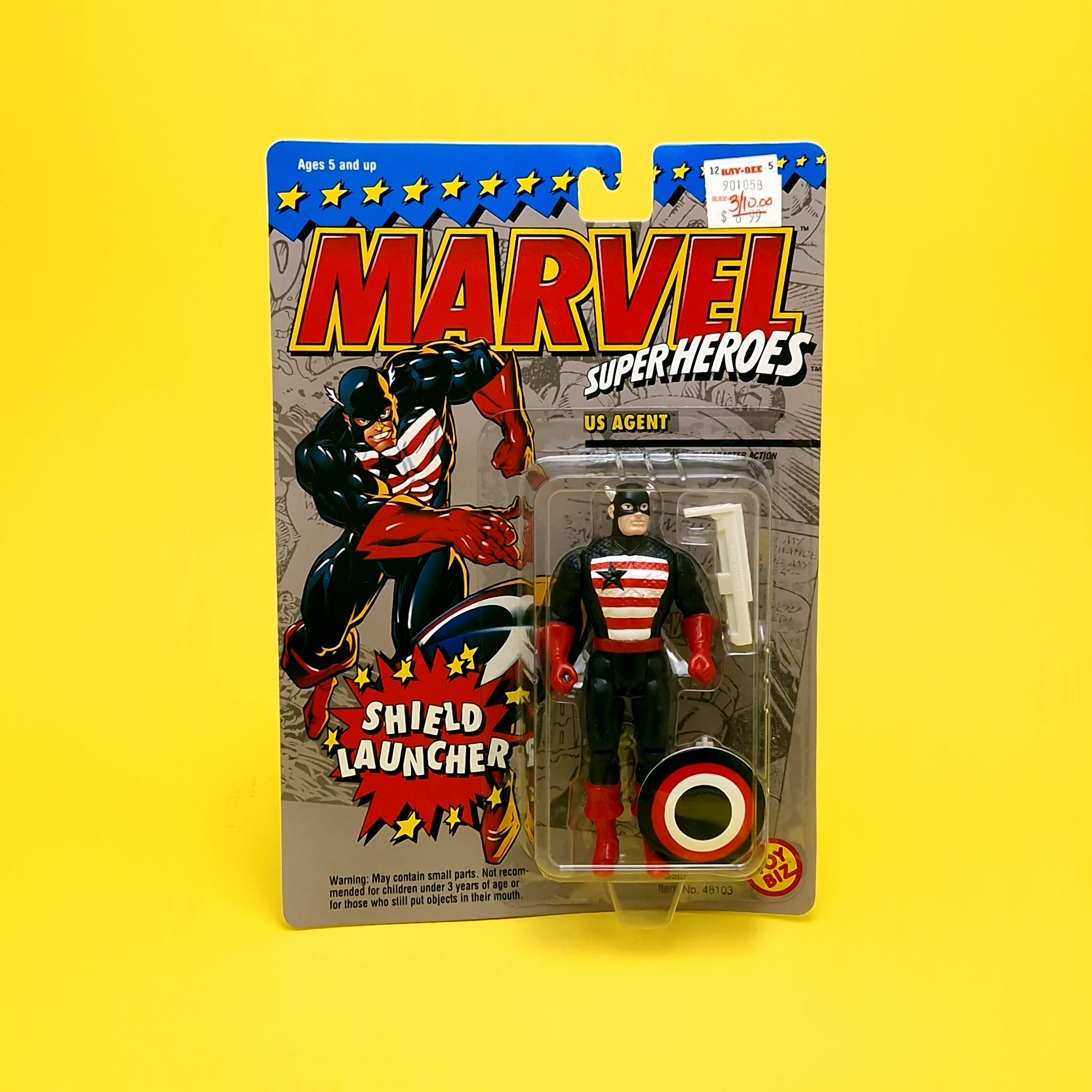 MARVEL SUPER HEROES US AGENT Vintage Action Figure Original Carded The Toy Scavenger Ltd